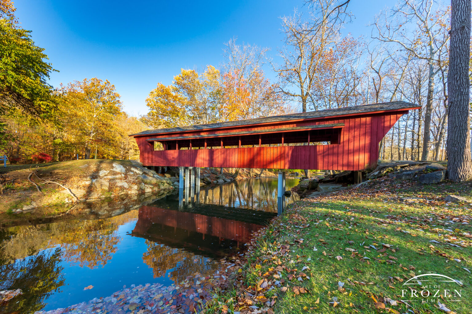 Ross Covered Bridge, Tawawa Park, Sidney Ohio No. 1 | Art of Frozen Time